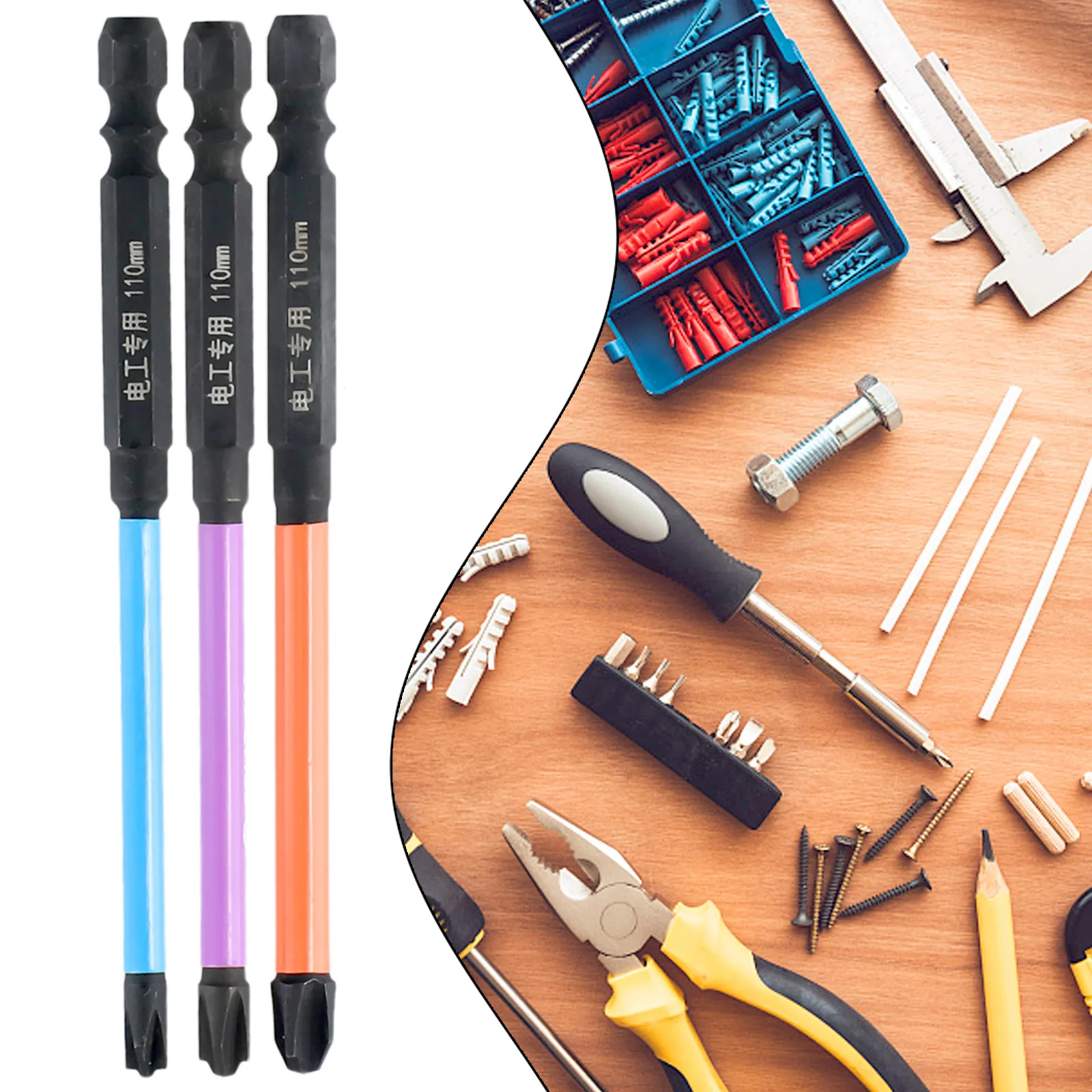 3-6pcs-FPH-FPZ-Magnetic-Special-Slotted-Cross-Screwdriver-Bit-Alloy ...