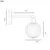 IWHD Pull Chain Nordic Modern Wall Lamp Sconce Beside Bedroom Bathroom ...