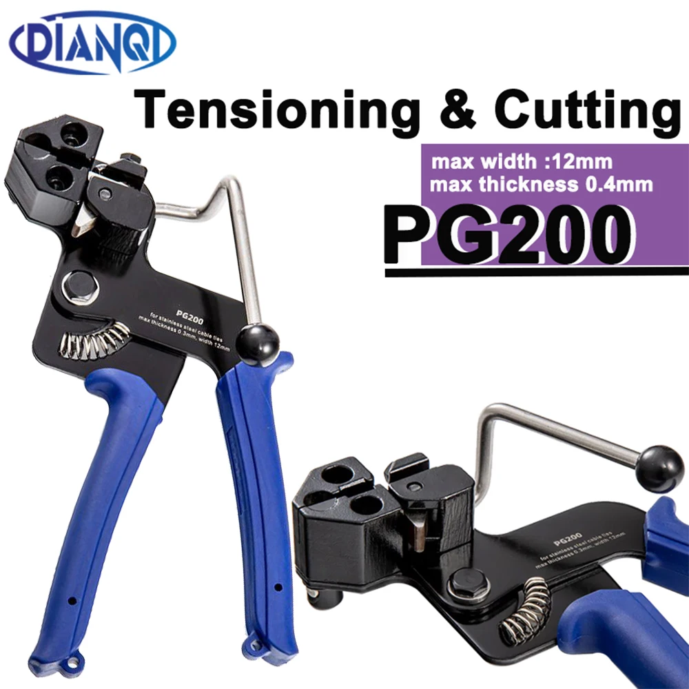 Cable-Ties-Plier-Fastening-Strap-Cutting-Tool-Cutter-Tension-Automatic ...