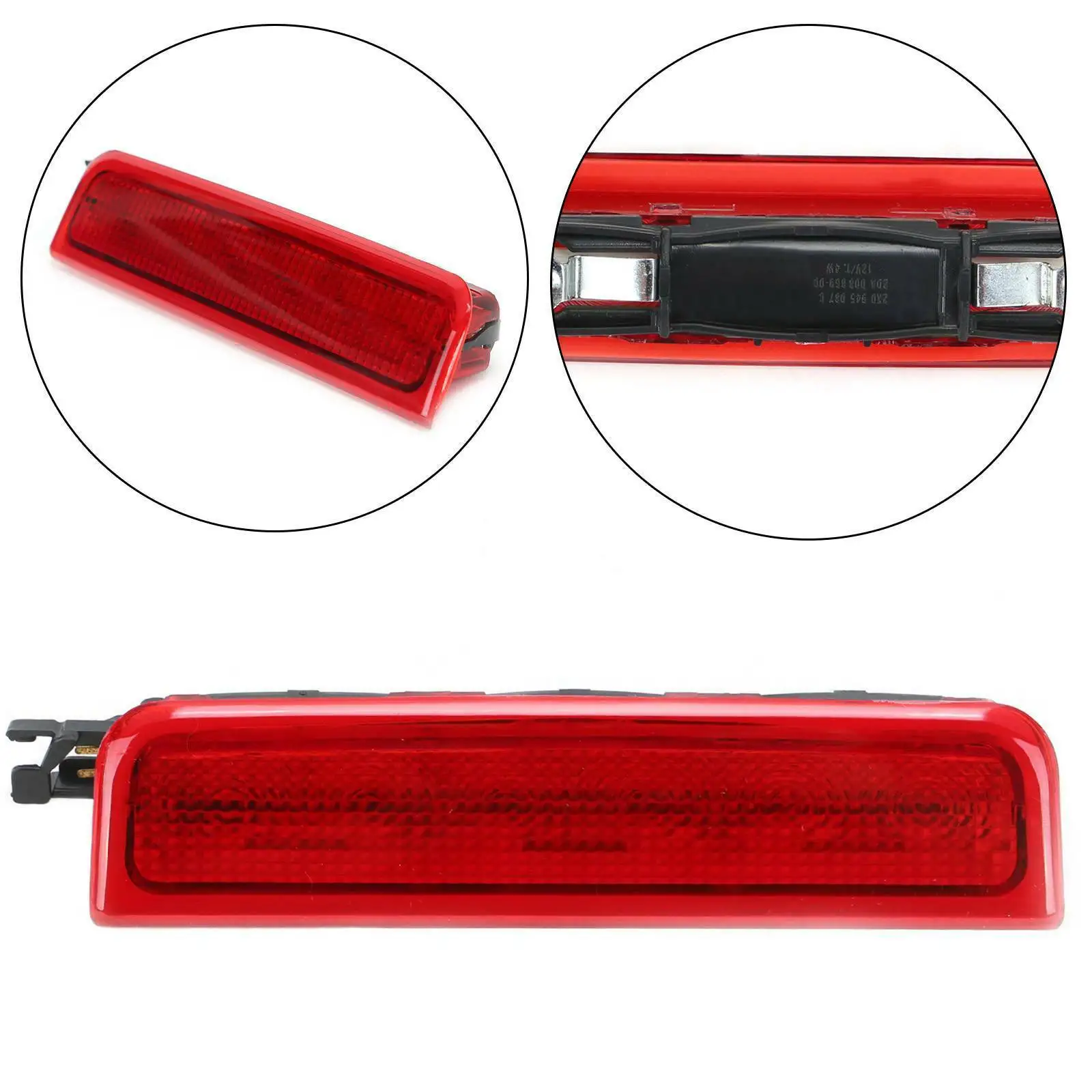 Smoke RED LENS For VW Caddy 2004-2015 Third 3rd Centre High Level Rear ...
