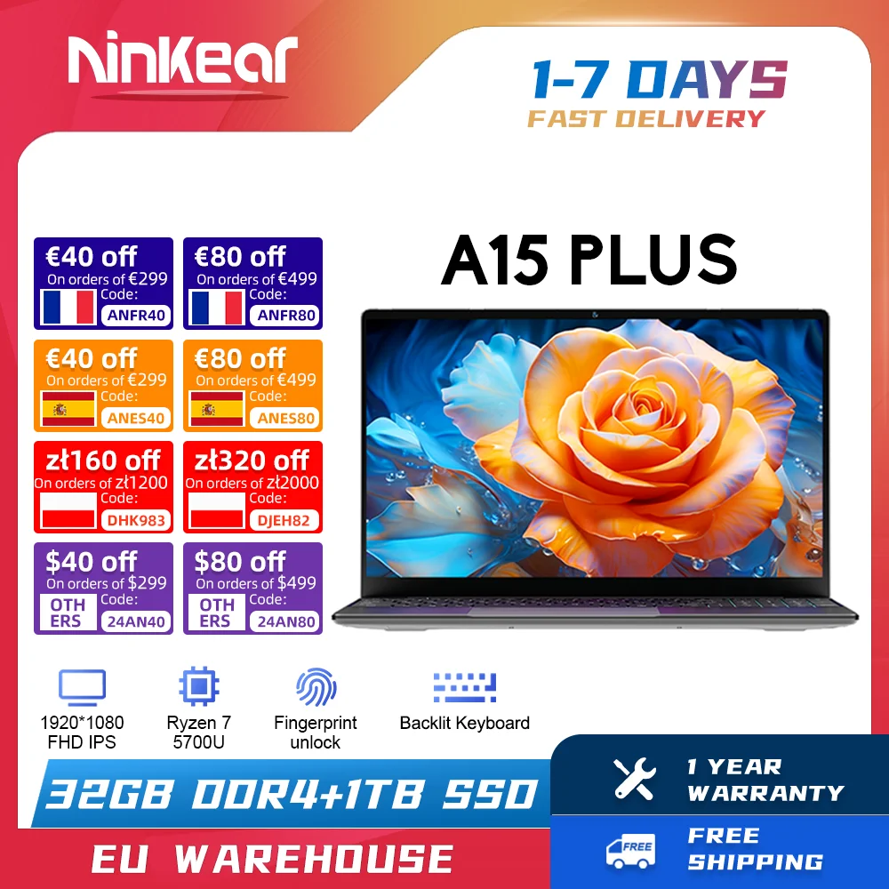 Ordinateur-portable-Ninkear-A15-Plus-15-6-pouces-AMD-Ryzen-Ordinateur ...