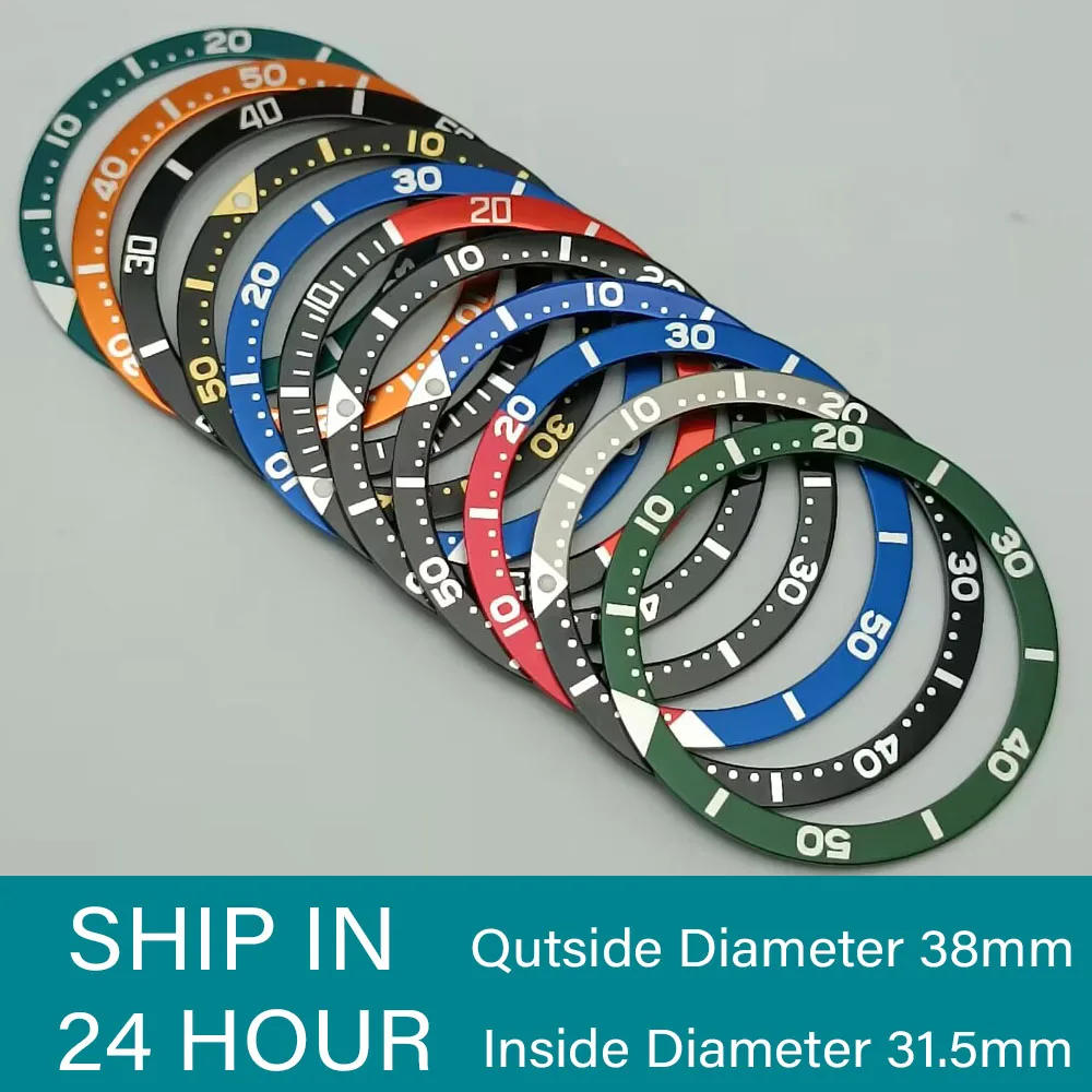 38mm-31-5mm-Polychrome-Flat-aluminum-Bezel-Insert-Watch-substitute ...
