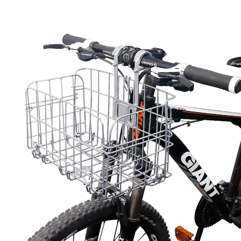 Solid-Metal-Basic-Bicycle-Basket-Bicycle-Folding-Basket-Mountain-Bike ...