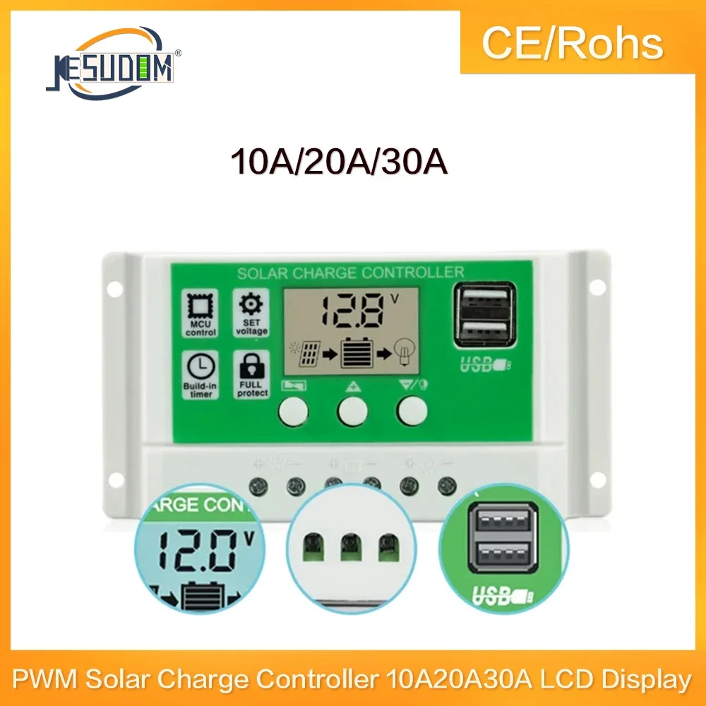 Green-PWM-Solar-Controller-10A20A30A-12V24V-Auto-with-LCD-Display-and ...
