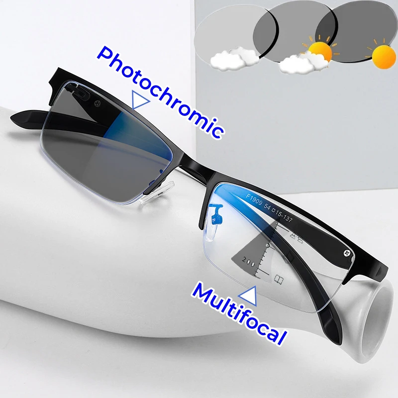 Men-Half-Frame-Business-Photochromic-Presbyopia-Glasses-Progressive ...