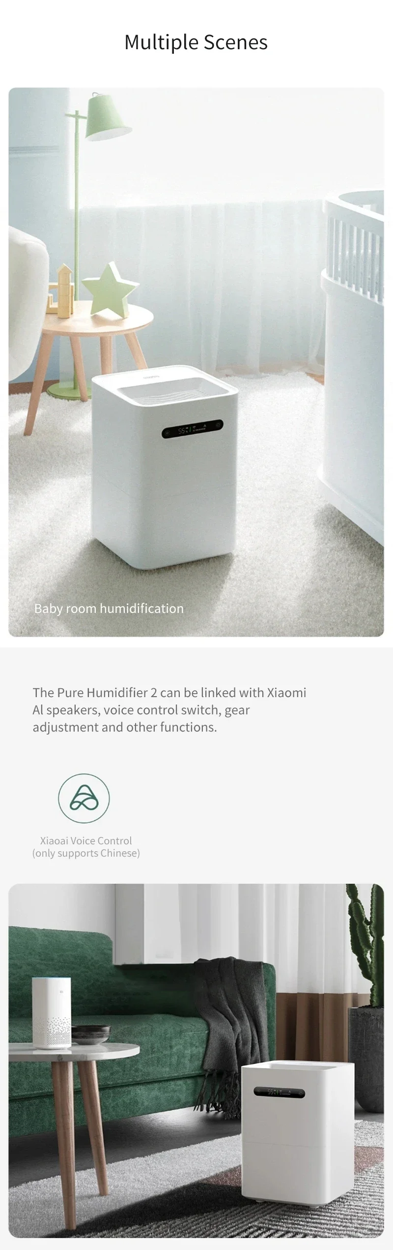 Увлажнитель Smartmi Pure 2, 4 л | AliExpress