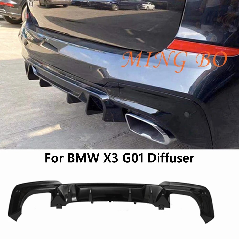 For-BMW-X3-G01-M-Sport-2018-2021-for-X3M-G01-2022-Gloss-Black-Rear ...