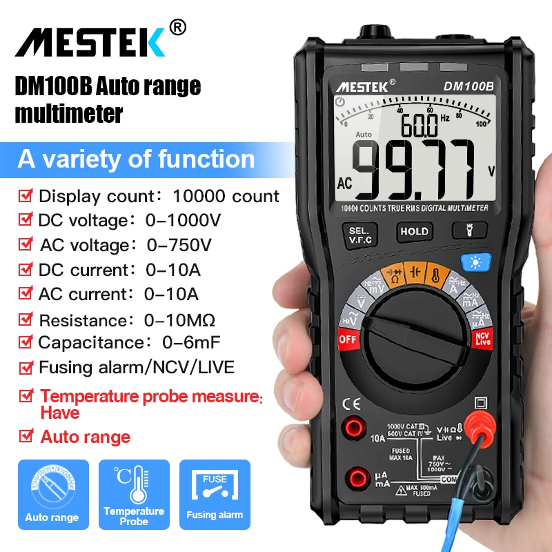 Multimeter-DM100B-High-Accuracy-10000-Counts-1000V-AC-DC-Voltage ...