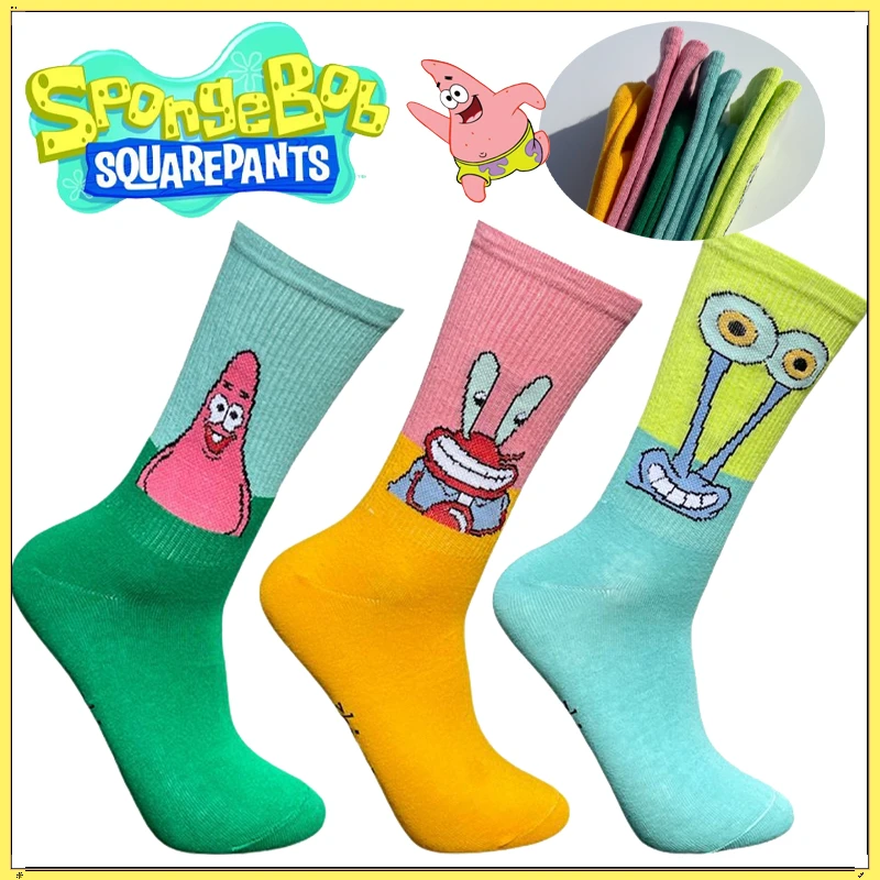 SpongeBob-Patrick-Star-Socks-Fashion-Men-Women-Middle-Tube-Socks ...
