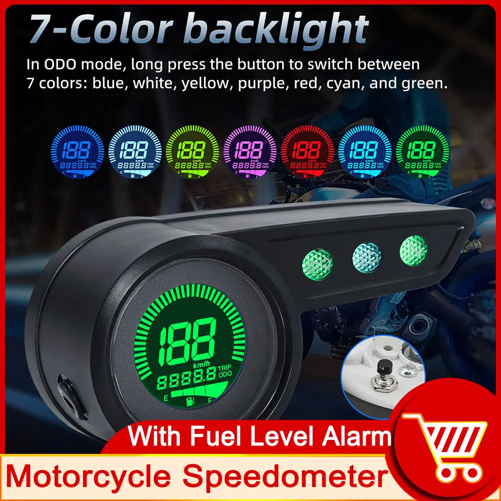 AD-Motorcycle-Speedometer-Digital-Waterproof-Fuel-Level-Gauge-Alarm ...