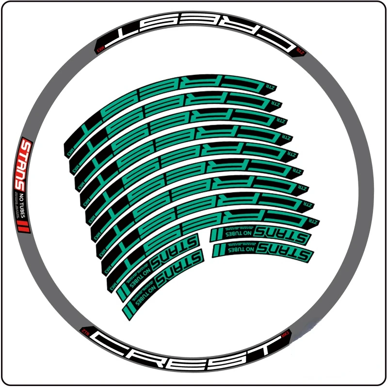 자전거 스티커 MTB 림 데칼 너비 20mm 도로 휠 데칼 24 "26" 27.5 "29" 700C 자전거 스티커, 자전거 ...