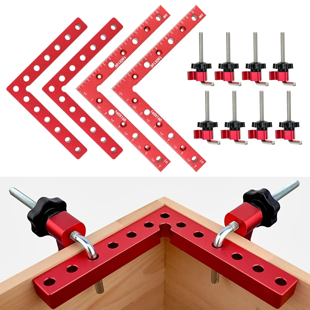 Right Angle Fixing Clip Carpenter's Square Ruler Splicing Board ...