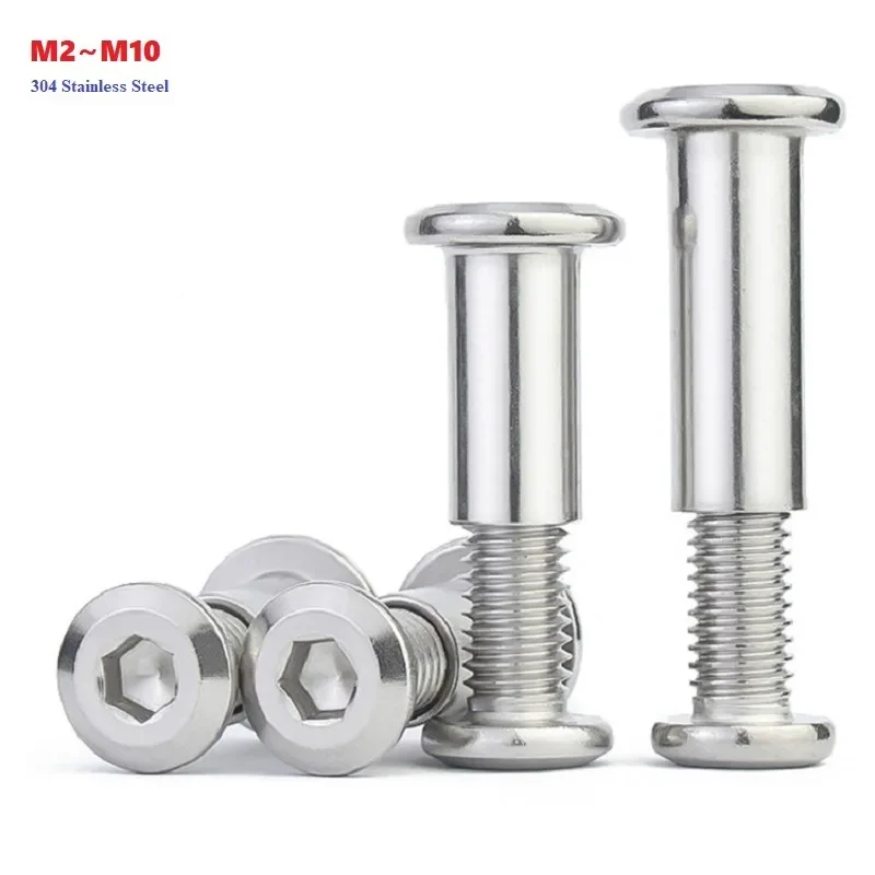 304-Stainless-Steel-Flat-Hex-Hexagon-Socket-Head-Furniture-Rivet ...