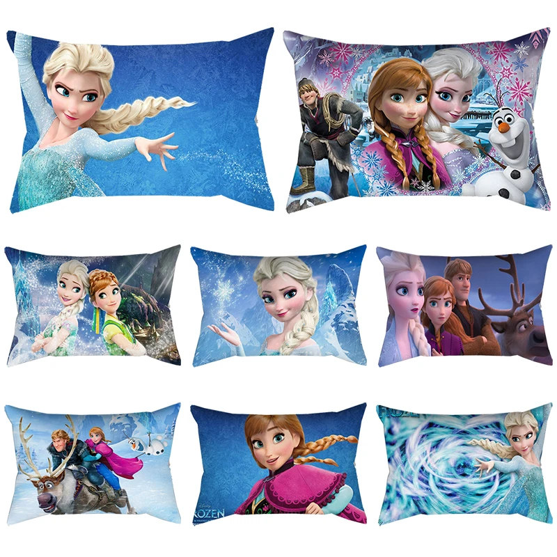 Kids Bedroom Disney Frozen Anna Elsa Pillow Case Decorative Anime ...