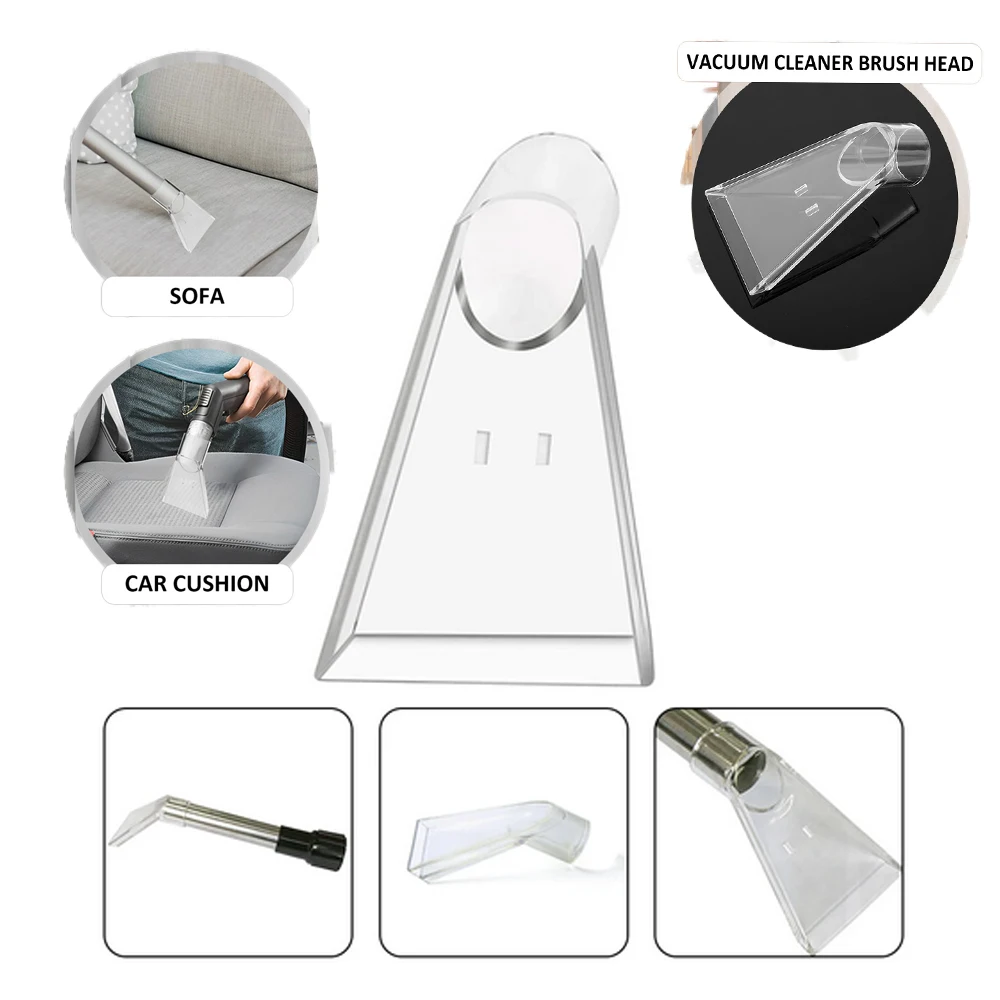 2Pcs-Vacuum-Cleaner-Extraction-Nozzle-Spin-Brush-Head-Clear-Swivel ...