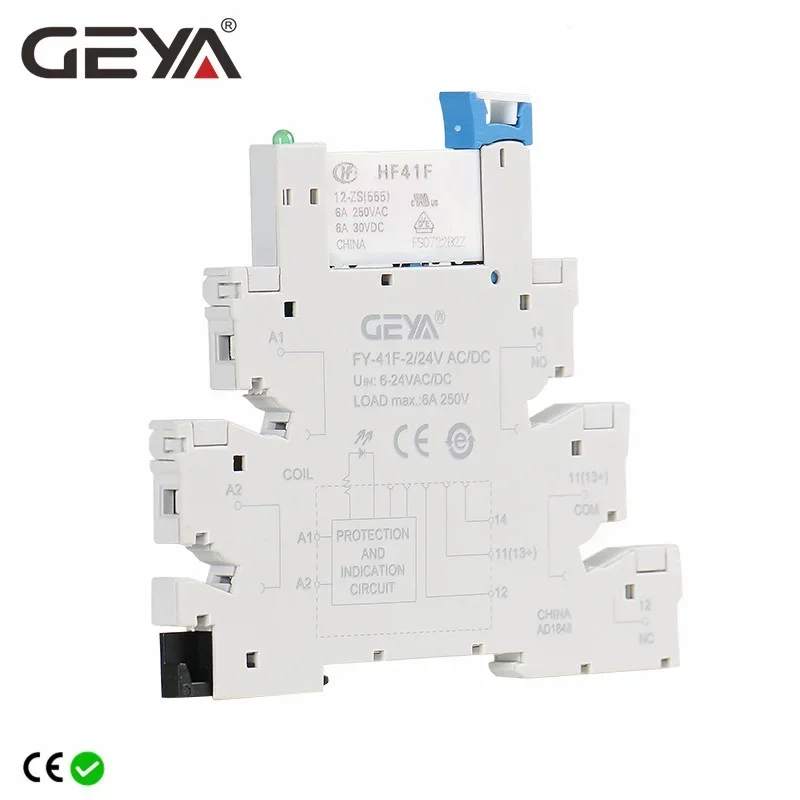 SALE-GEYA-Slim-Relay-Module-Protection-Circuit-6A-Relay-12VDC-AC-or ...