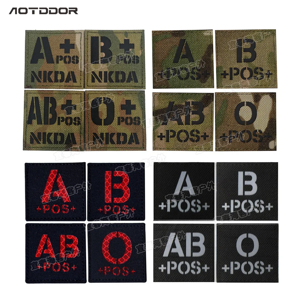Reflective-Armband-Magic-Patch-IR-Badge-Backpack-Patch-Laser-Cut-Blood-Type-NKDA-Tactical-Rescue ...
