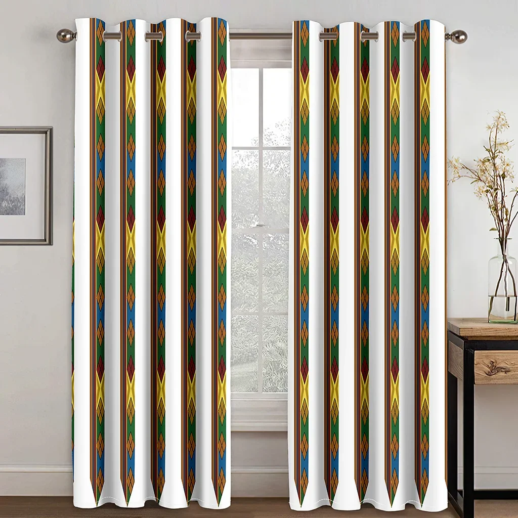 Ethiopian-Ethnic-Special-Decoration-Thin-Fabric-Curtain-for-Living-Room ...