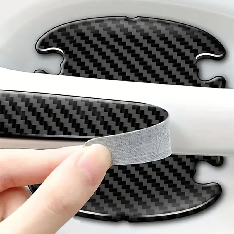 Carbon-Fiber-Car-Door-Handle-Bowl-Scratch-Protective-Stickers-Protector ...