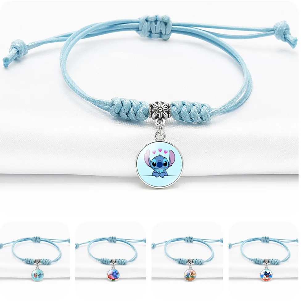 Intersto.org Bracelet Stitch bleu pour enfants, pendentif de dessin ...