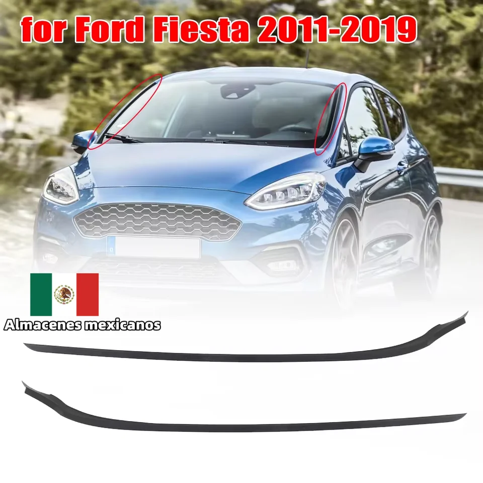 Fiesta St Edge Trim Seal Front Windshield Outer Pillar Trim Molding ...
