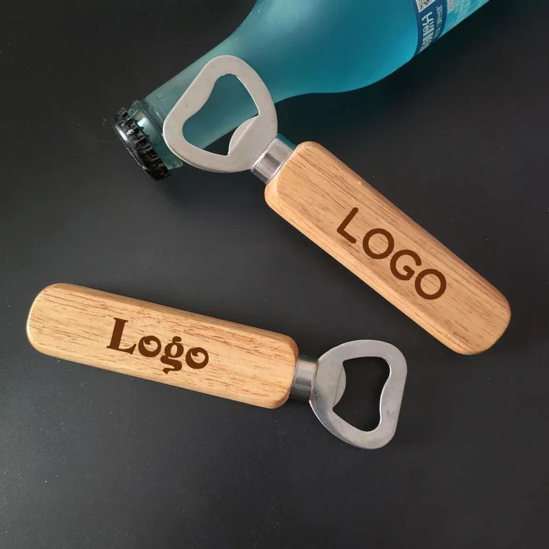 5-30Pcs-Retro-Bottle-Opener-Pocket-Wood-Handle-Beer-Stainless-Steel ...