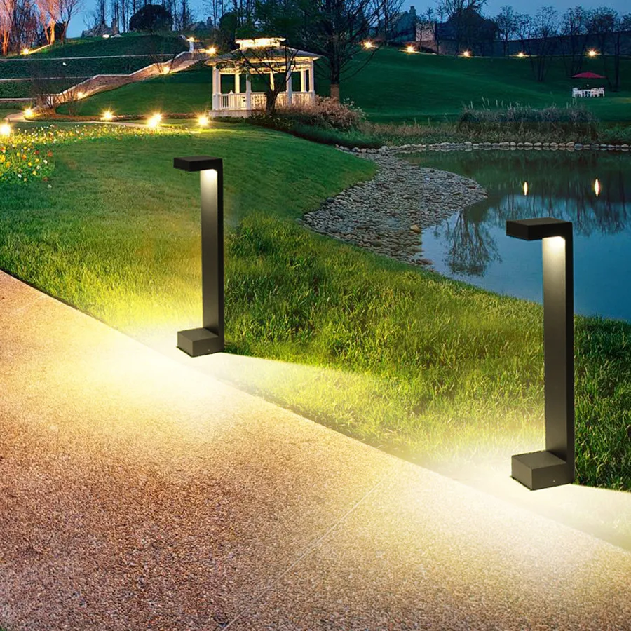 10W-Outdoor-LED-Garden-Path-Lights-Aluminum-LED-Landscape-Bollards ...