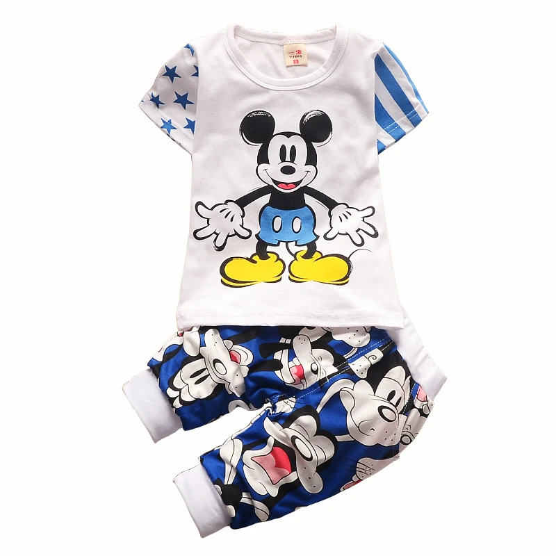Conjuntos-de-ropa-de-Mickey-Mouse-para-beb-s-camiseta-de-dibujos ...