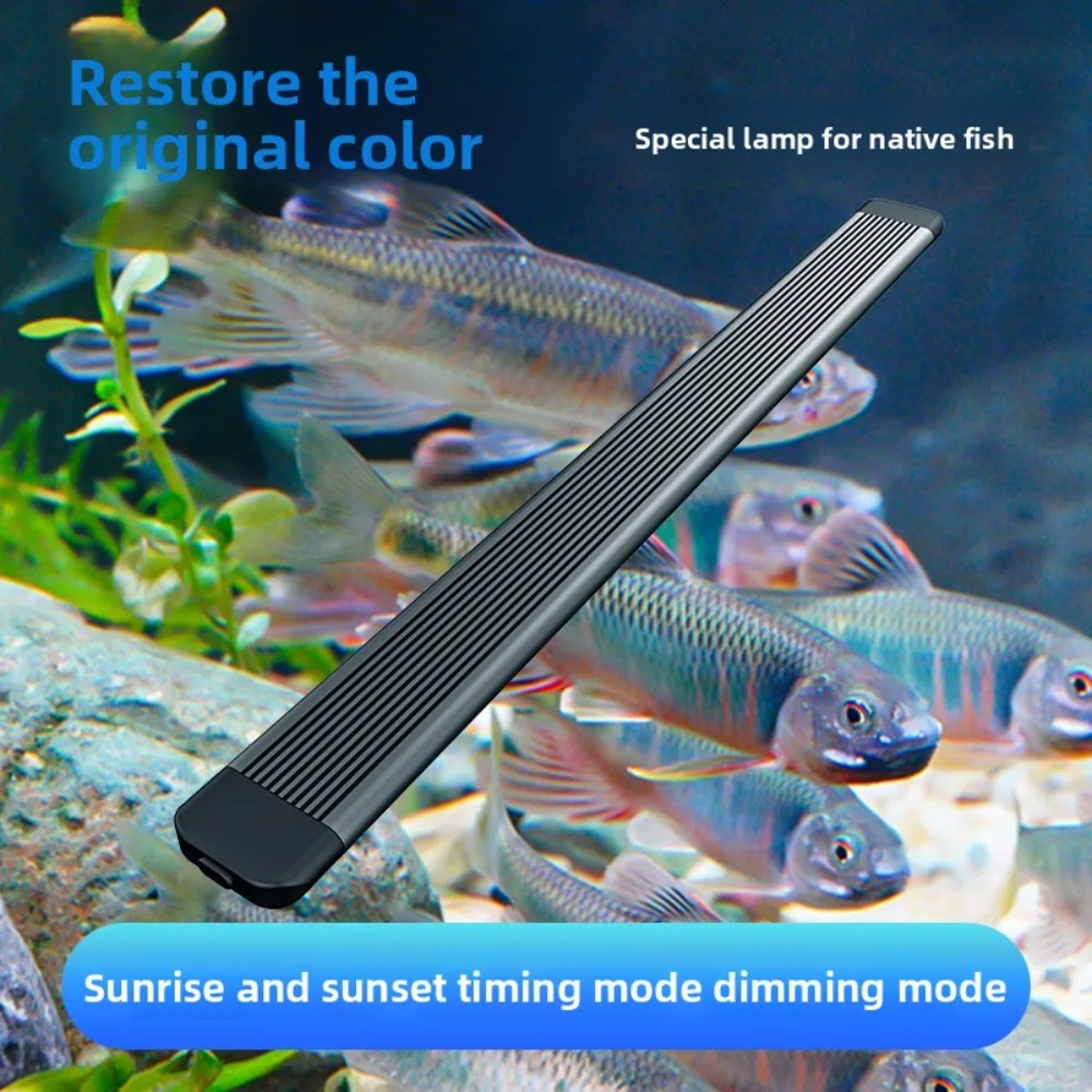 Aquarium LED Light with Timer for 4" to 61" RGB Waterproof Fish Tank ...