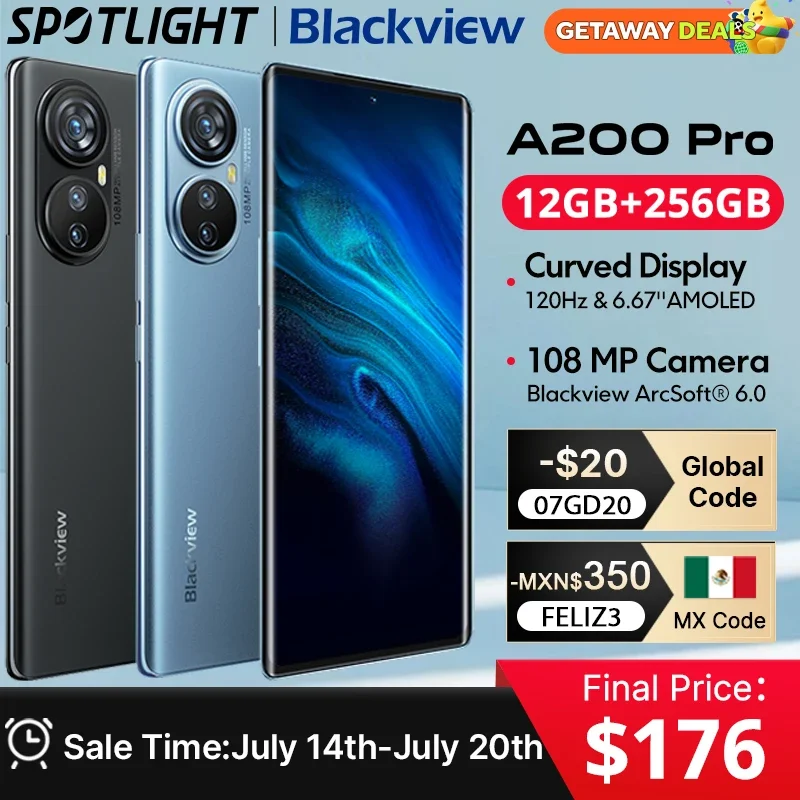 World-Premiere-Blackview-A200-Pro-12GB-RAM-256GB-ROM-120HZ-AMOLED ...