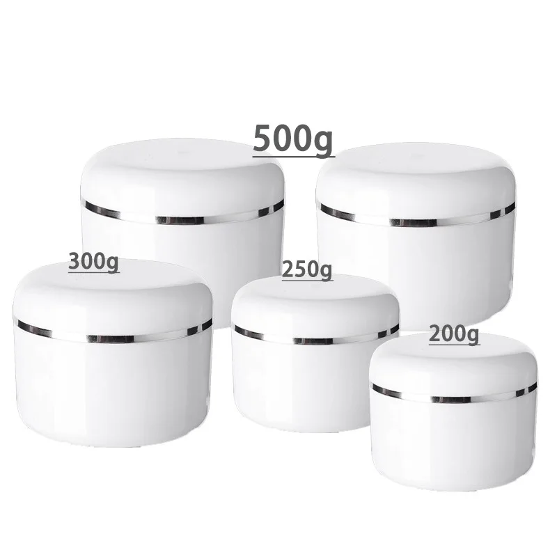 200g-250g-300g-500g-Plastic-Containers-with-Lid-Portable-Refillable ...