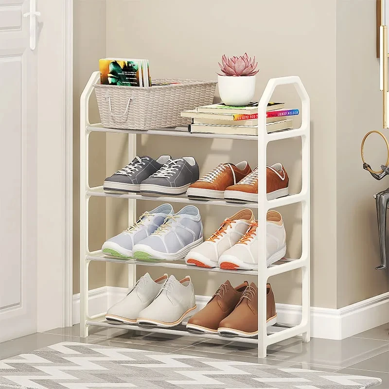 4-Floor-Shoe-Rack-Metal-Shoe-Shelf-Footwear-Shoes-Rack-Living-Room ...