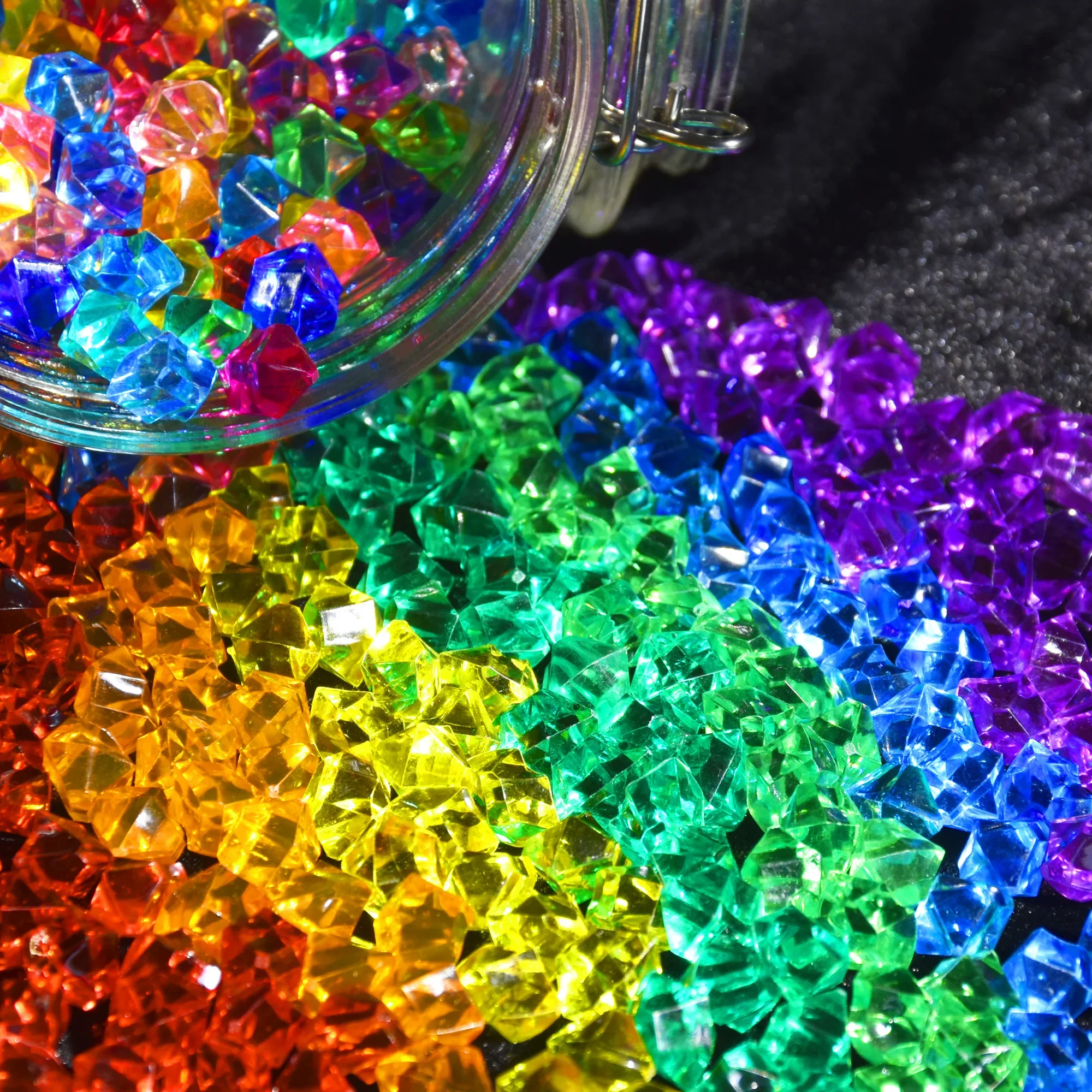 100PCS-Plastic-Gems-Ice-Grains-Small-Stones-Children-Jewels-Acrylic ...