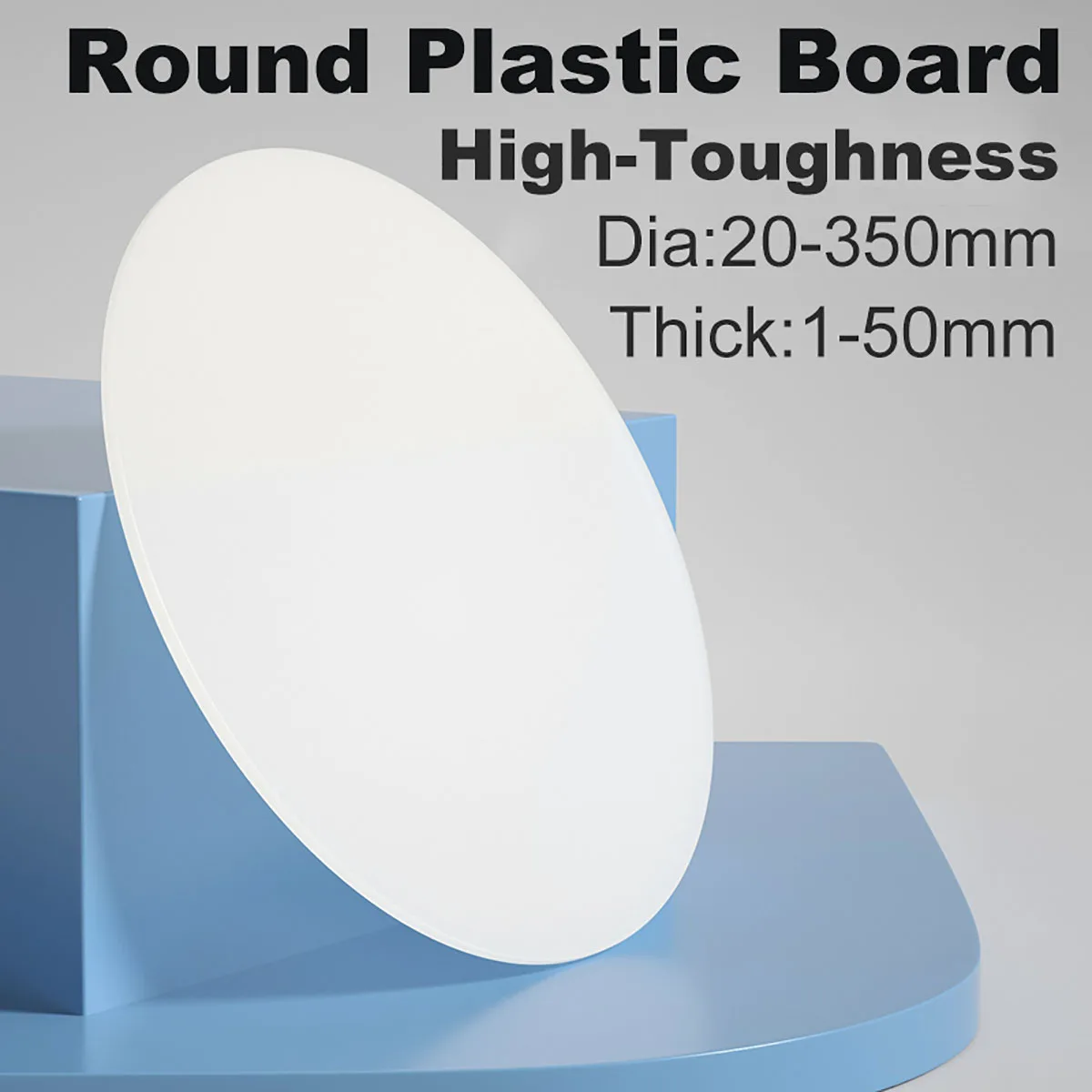 White Polypropylene Board Round PP Plastic Sheets Plate Dia 20mm 30mm ...