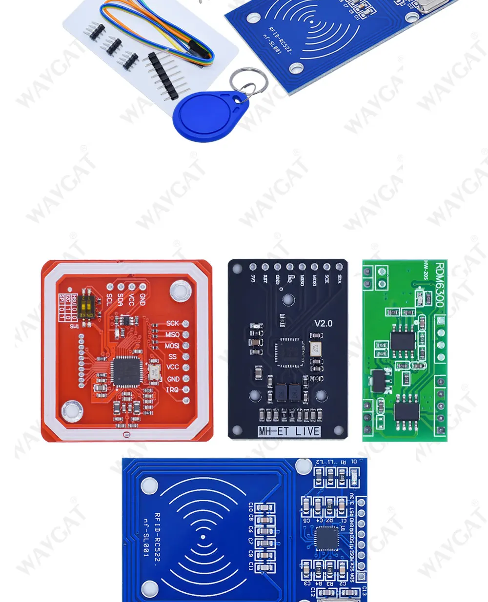 Модуль RFID RC522 MFRC-522 RDM6300, наборы S50 13,56 МГц 125 кГц 6 см с ...