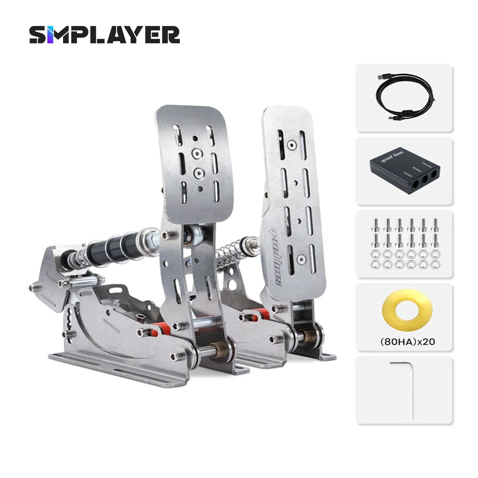 Simplayer-PRO-P2-Standard-Version-Sim-Racing-Pedals-Load-Cell-Pedals ...