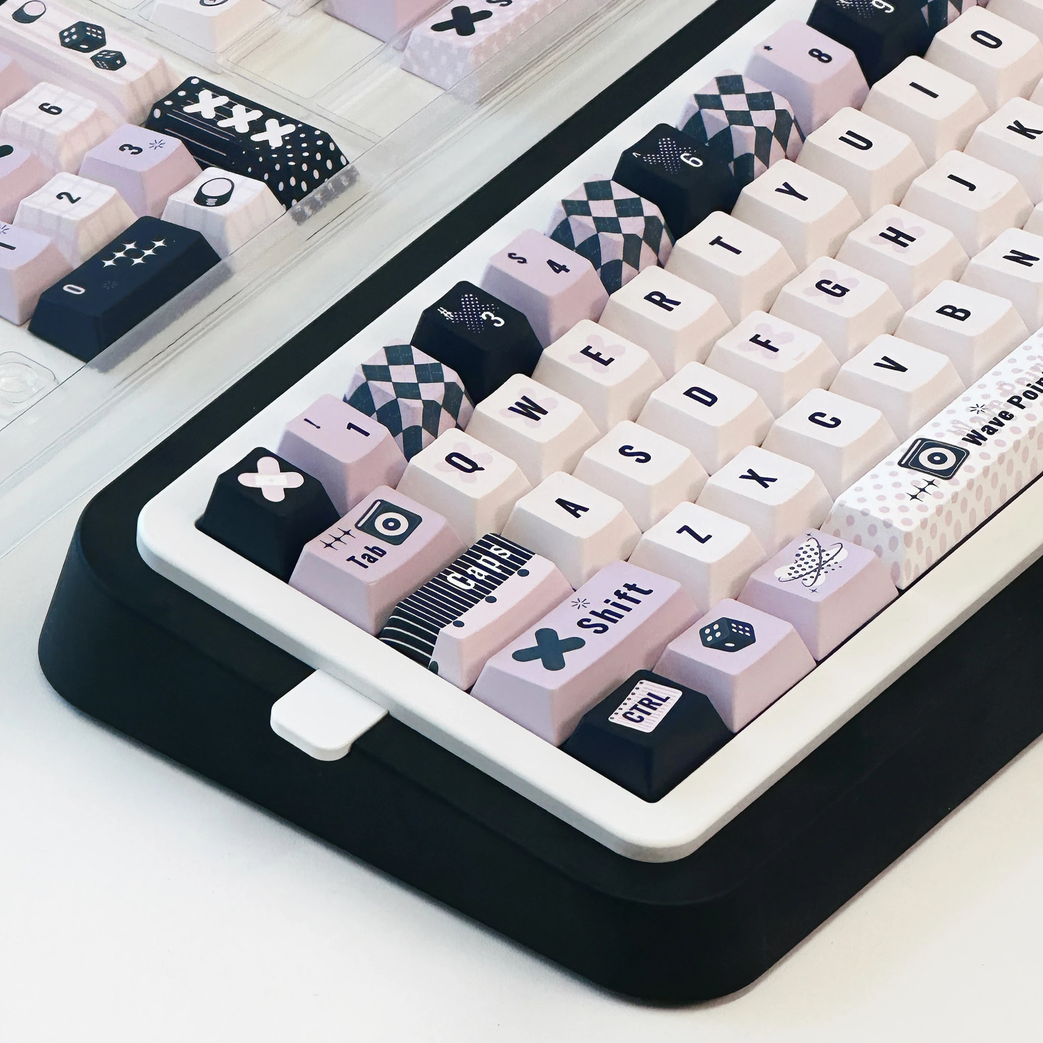 Wave-Point-Memories-Theme-Keycap-Cherry-Profile-PBT-Sublimation-Keycaps ...