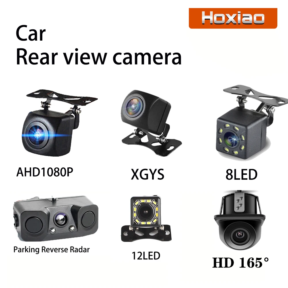 Car Rear View Camera AHD 1080P 12LED Lens 165°Parking Reverse Radar ...