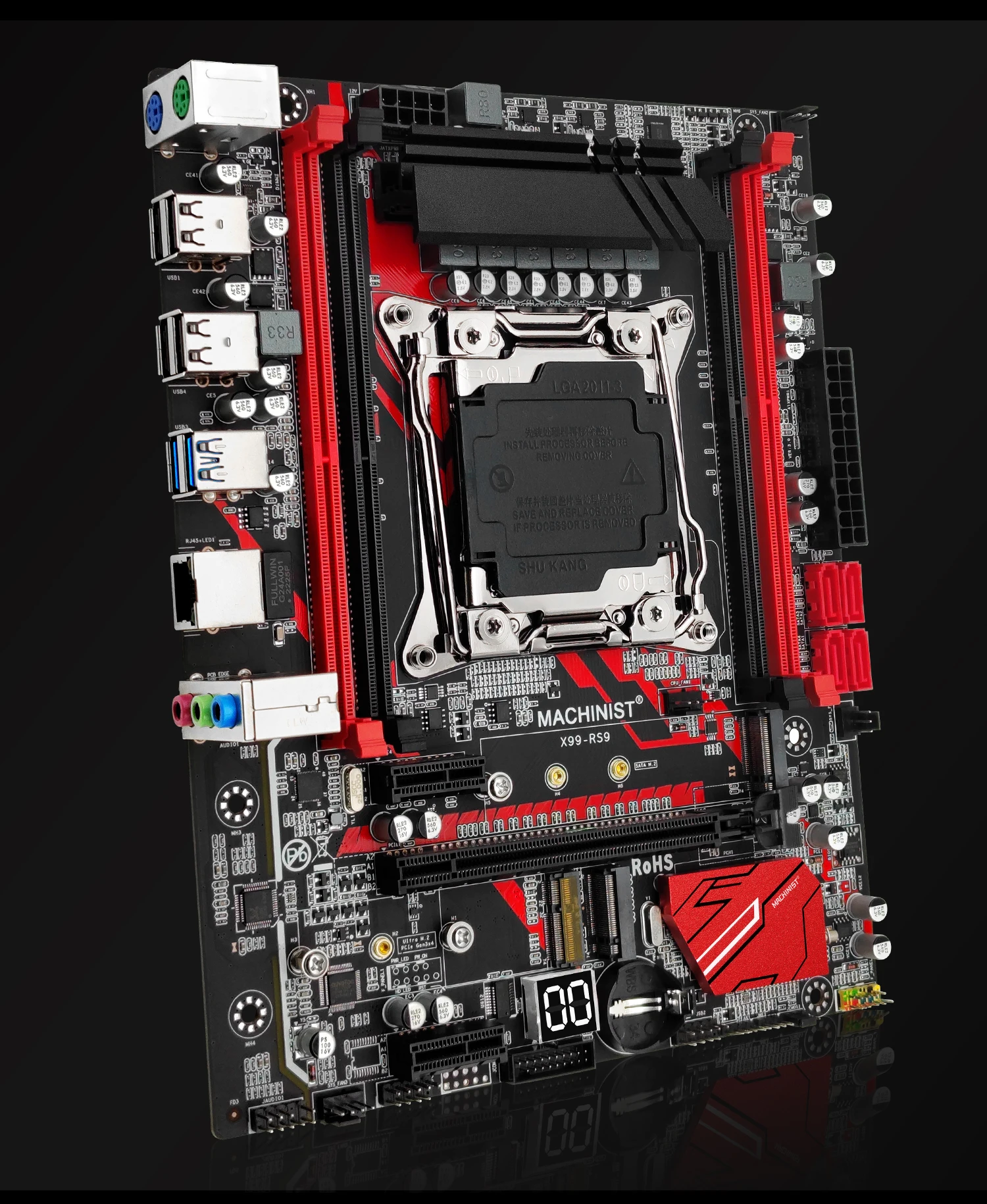 Machinista x99 rs9 placa mãe lga 2011 3 com kit xeon e5 2620 v3 ...