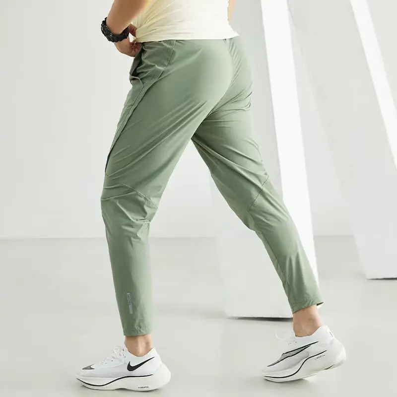 Ice Silk Sports Pants Leisure Sports Summer Running Fitness Pants Light ...