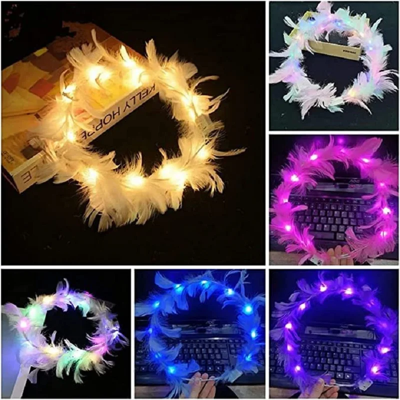 Headband Wedding Wedding Party | Headbands Led Light Parties | Luminous ...
