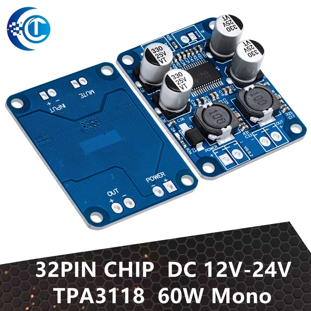 32PIN-CHIP-DC-12V-24V-TPA3118-60W-Mono-Digital-Audio-Power-Amplifier ...