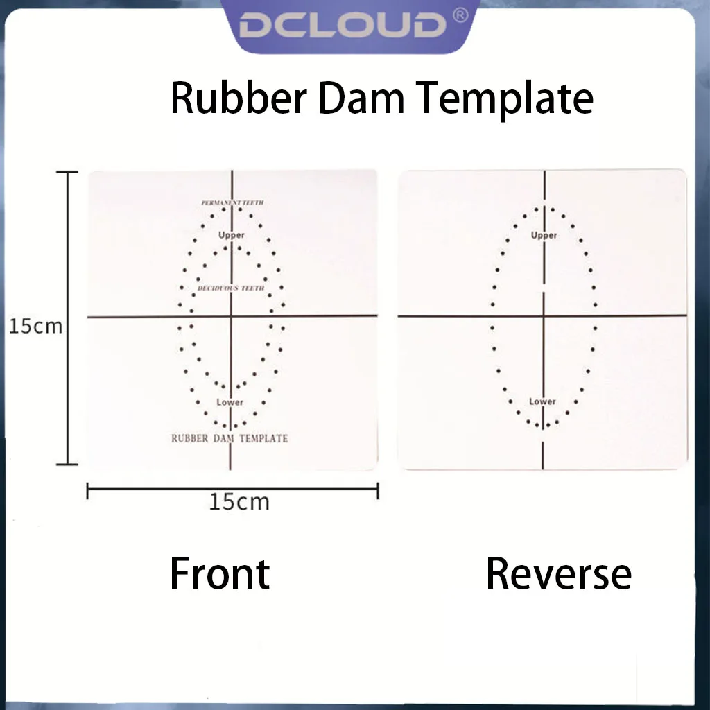DCLOUD-1PC-Dental-Rubber-Dam-Template-Endodontic-Punch-Hole-Plate-Guide ...
