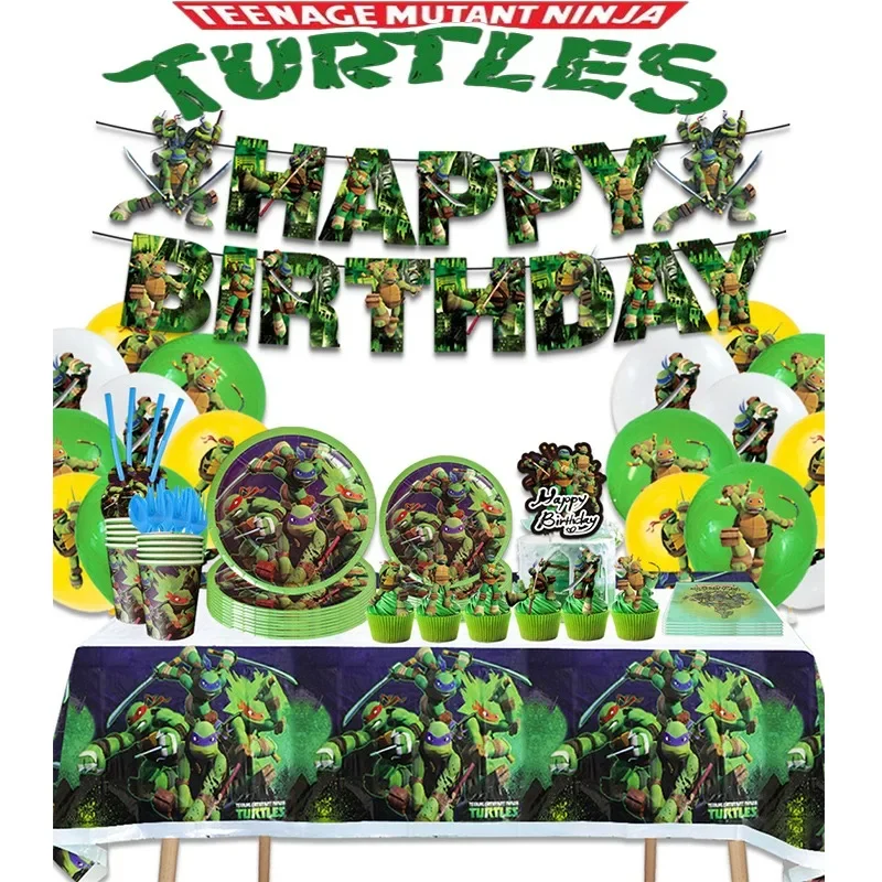 New-Teenage-Mutant-Ninja-Turtles-Birthday-Party-Supplies-TMNT-Paper ...