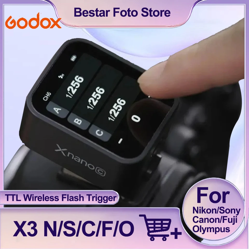 Godox-X3-TTL-Wireless-Flash-Trigger-Portable-Lightweight-Flash-with-OLED-Touch-Screen-Control-at ...