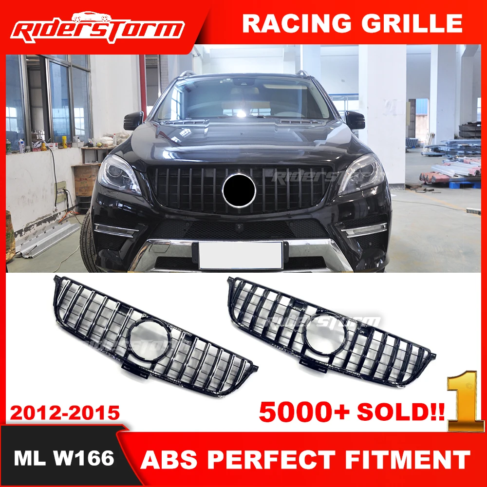 Gt Style Grille For Mercede Ml Class W166 Gt Grille W166 Diamond Grille ...