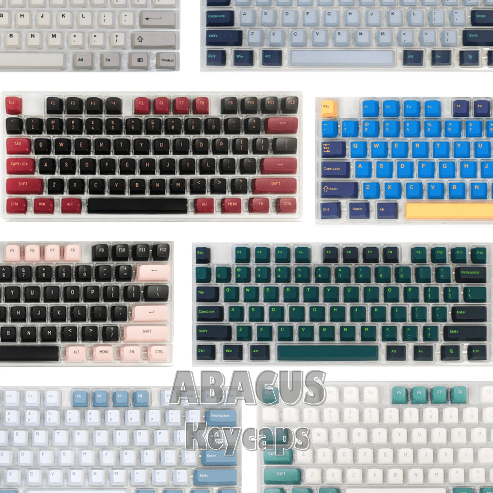 GMK 104 키 키캡, 체리 CSA 프로필 PBT ABS 더블 샷 키캡 세트, MX 체리 스위치 메카니클라 키보드 캡 68 ...