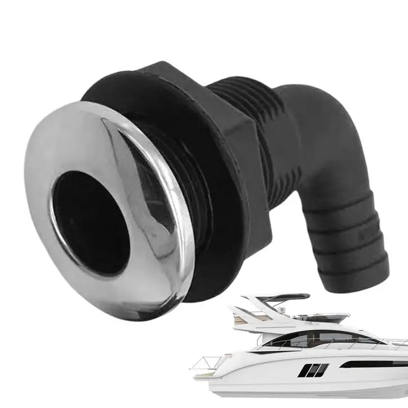 Boat Drainage Outlet Marine Nylon Hose Connector Practical Thru Hull ...