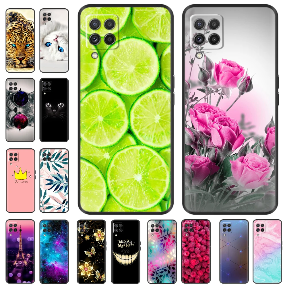 For Samsung Galaxy M33 M53 Case Fundas Soft TPU Black Silicone Phone ...