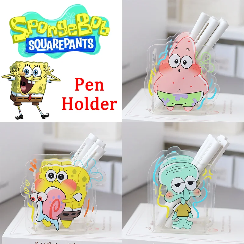 Bob-Esponja-Pen-Holder-para-Estudantes-Caixa-De-Armazenamento-De-L-pis ...